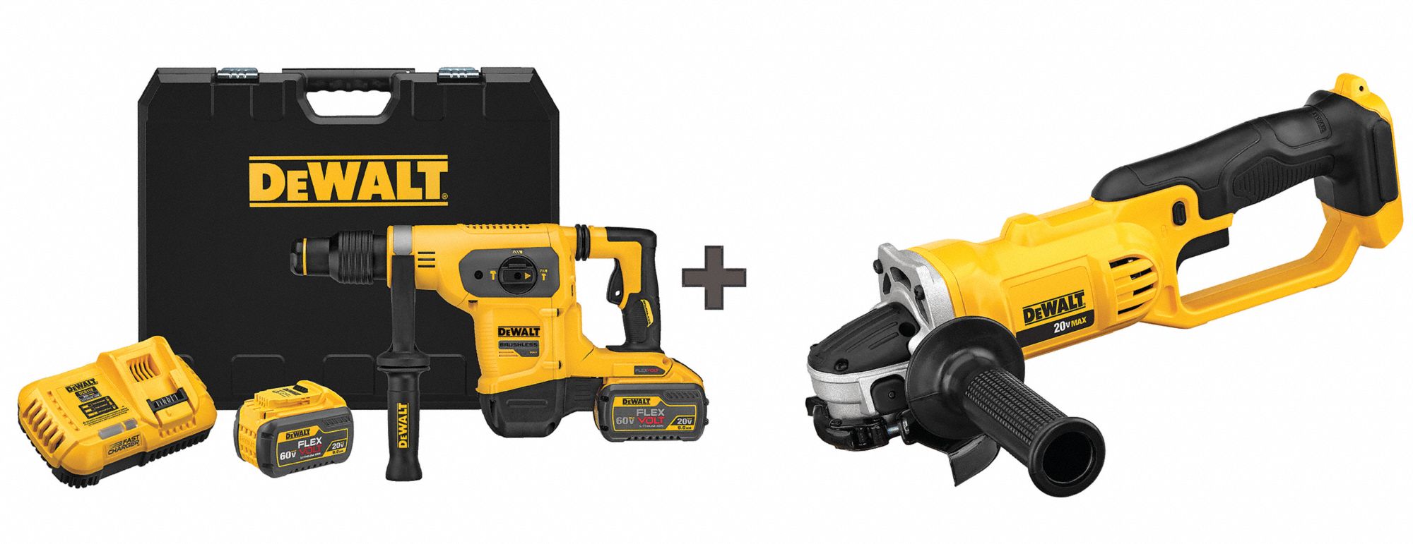 20 V/60 V Volt, 60V MAX(TM), Cordless Rotary Hammer Kit - 165GV4 ...