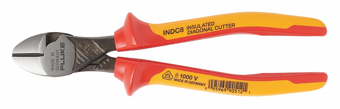 Std, Straight, Diagonal Cutter 8" - 165NV0|INDC8 - Grainger