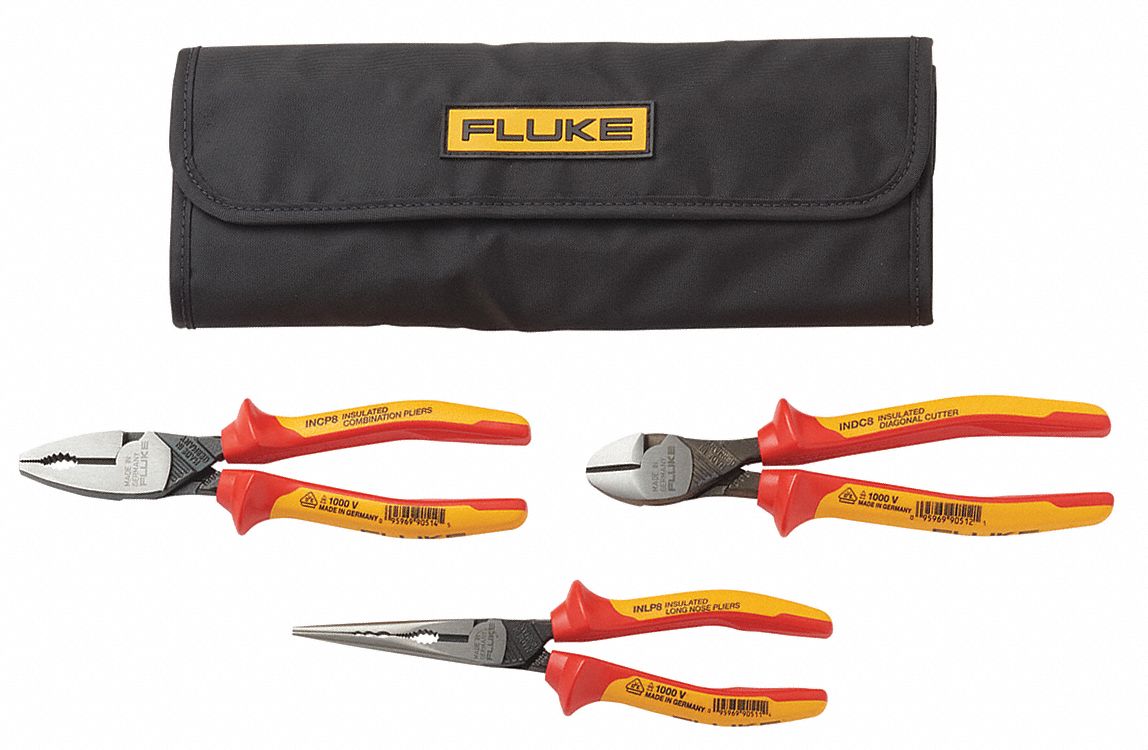FLUKE, 3 Total Pcs, Tool Pouch, Insulated Tool Set - 165NV2|IKPL3 ...