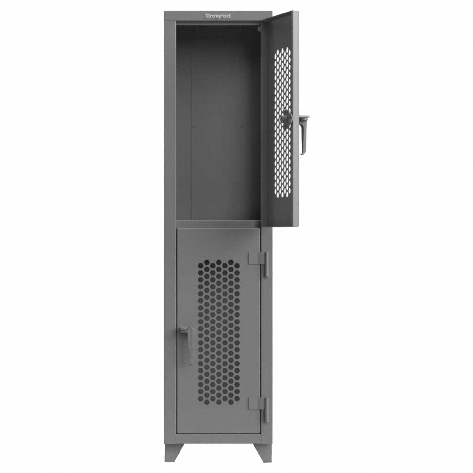 STRONG HOLD, 18 in x 18 in x 75 in, Ventilated, Locker - 804U57|1.66-2H ...