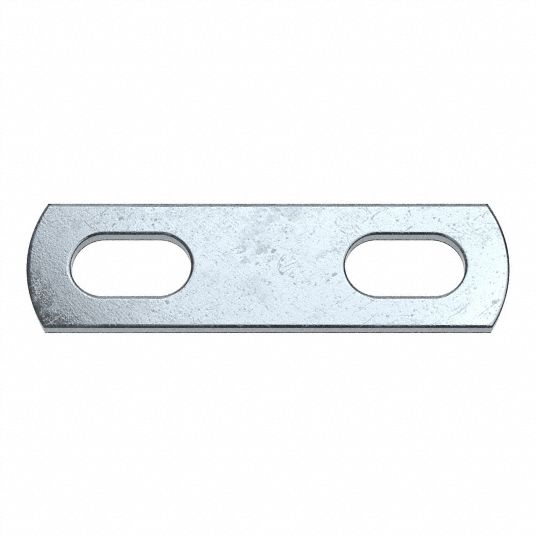 Steel, 3/4 in Wd, U-Bolt Mounting Plate - 166T57|B17253.037.0087 - Grainger