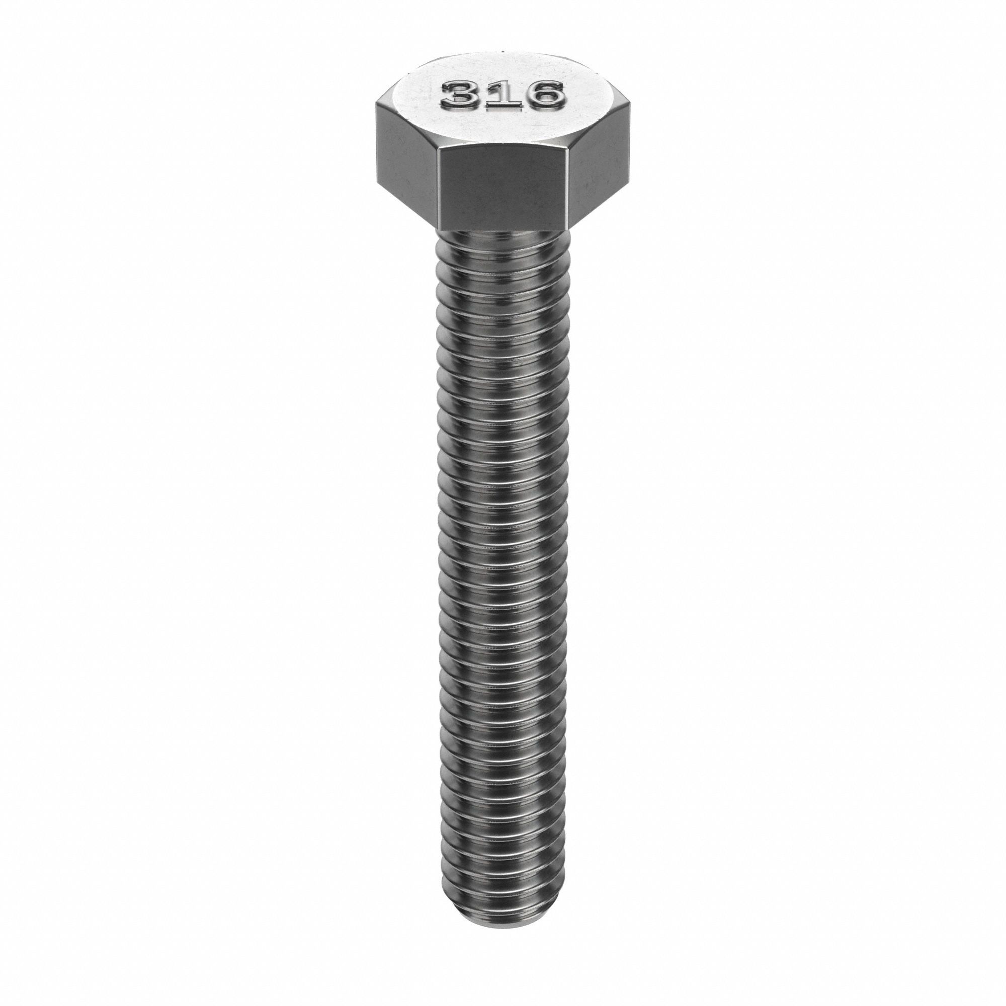 Stainless Steel, A4, Hex Head Cap Screw - 41UH84|U55010.037.0200 - Grainger