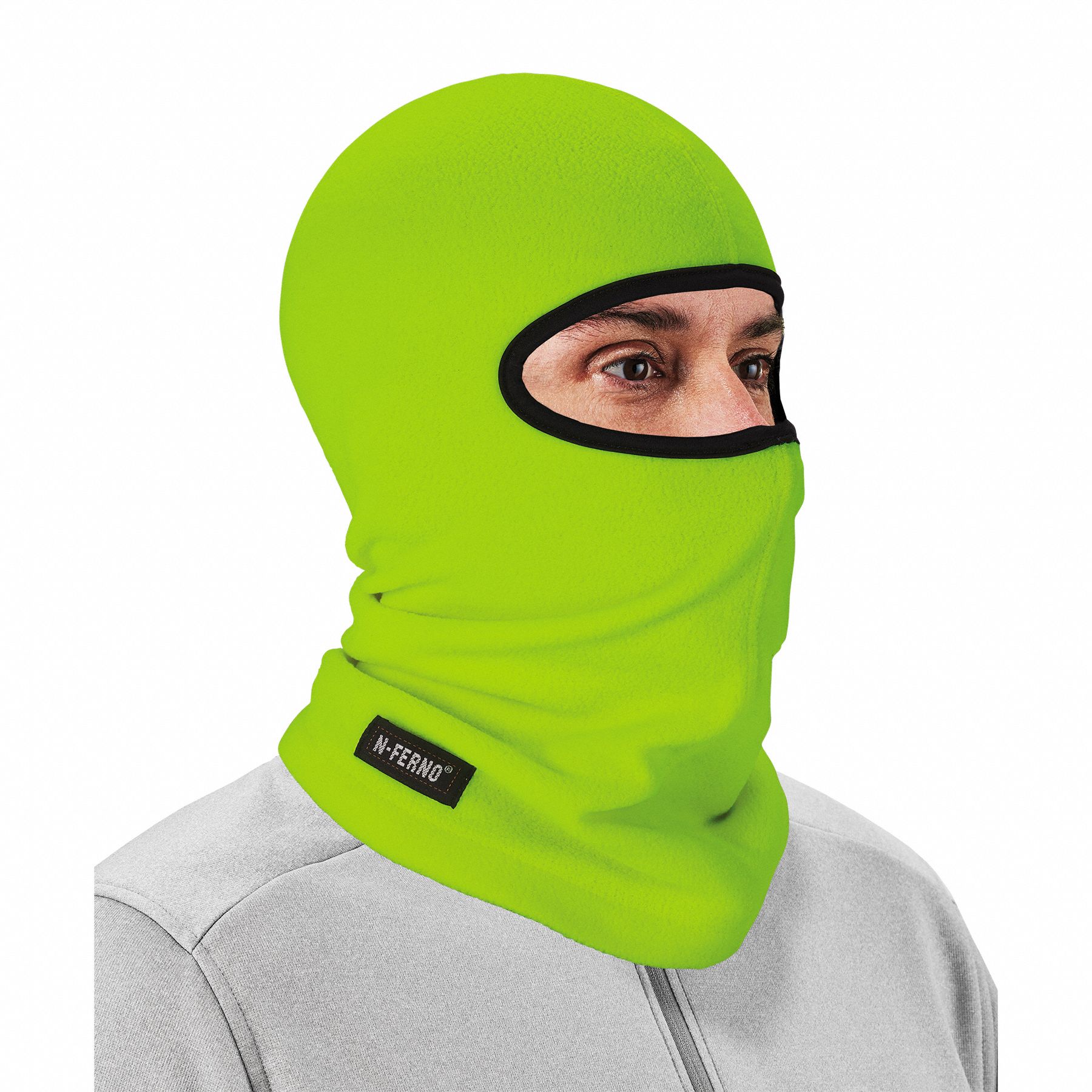 N-FERNO BY ERGODYNE, Face Mask, Lime, Balaclava - 53PZ88|6821HV - Grainger