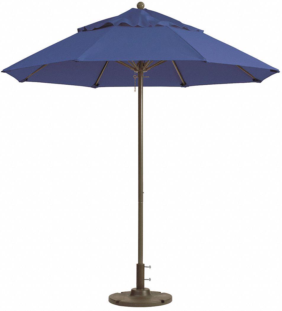 GROSFILLEX Sombrilla,Color Azul,76-1/2" Alt - 168X38 | 98829731 ...