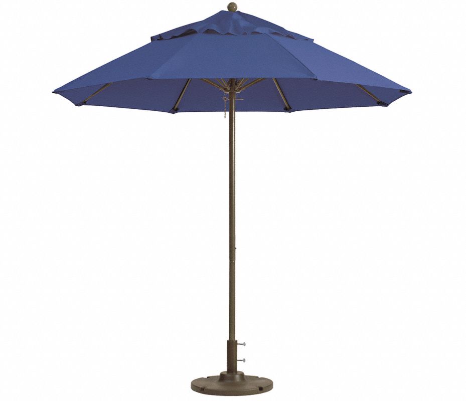 GROSFILLEX Sombrilla,Color Azul,76-1/2" Alt - 168X38 | 98829731 ...