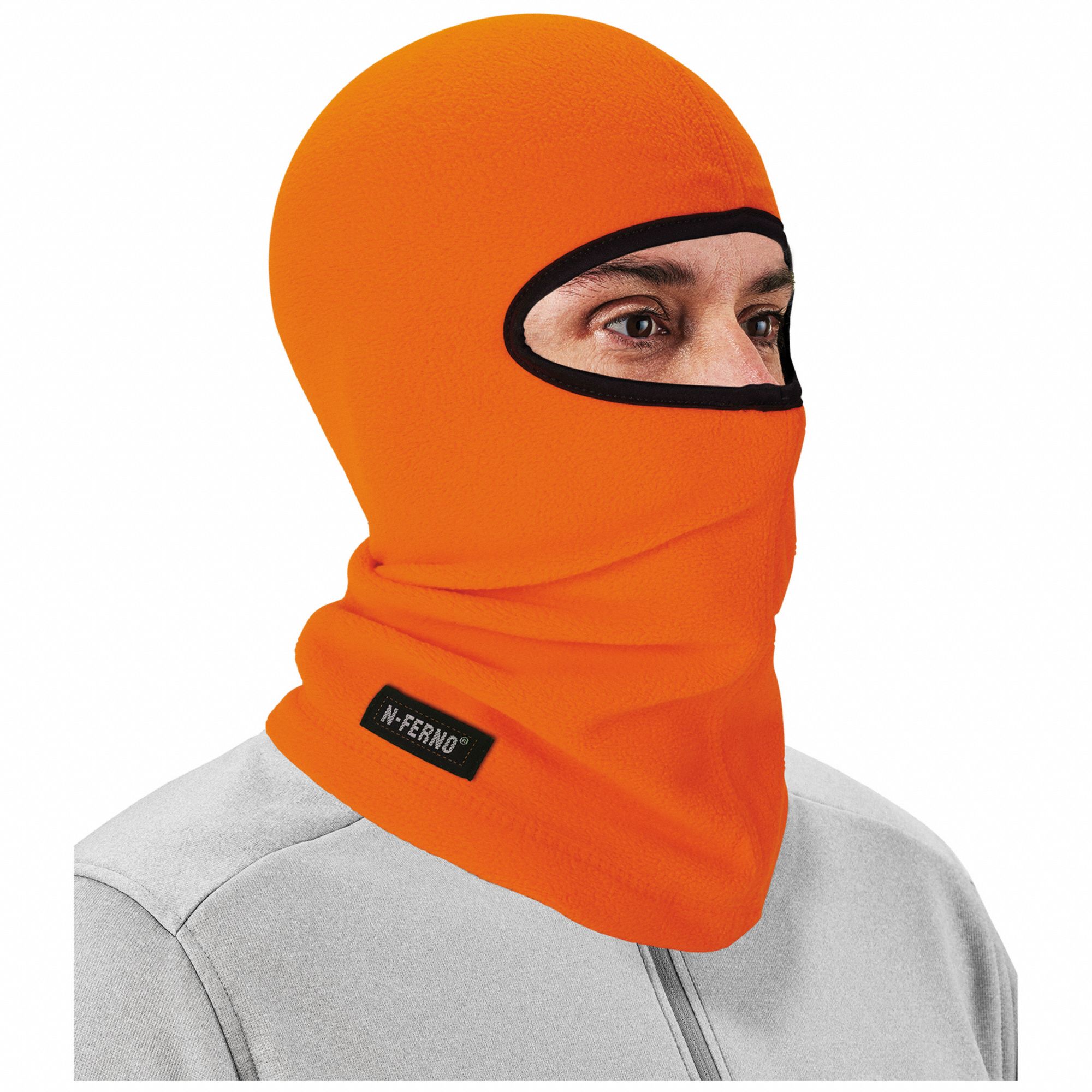 N-FERNO BY ERGODYNE, Balaclava Face Mask, Orange, Balaclava - 798K40 ...