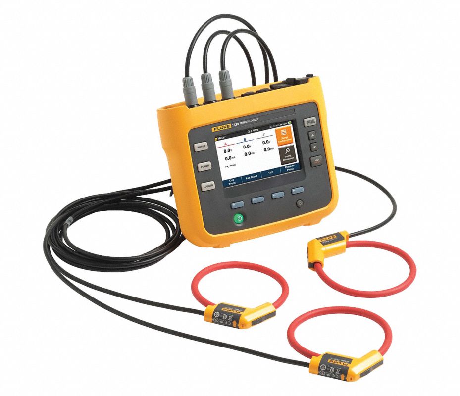 FLUKE Analizador de Calidad de Energía,3 Fases - 169A42 | FLUKE-1732 ...
