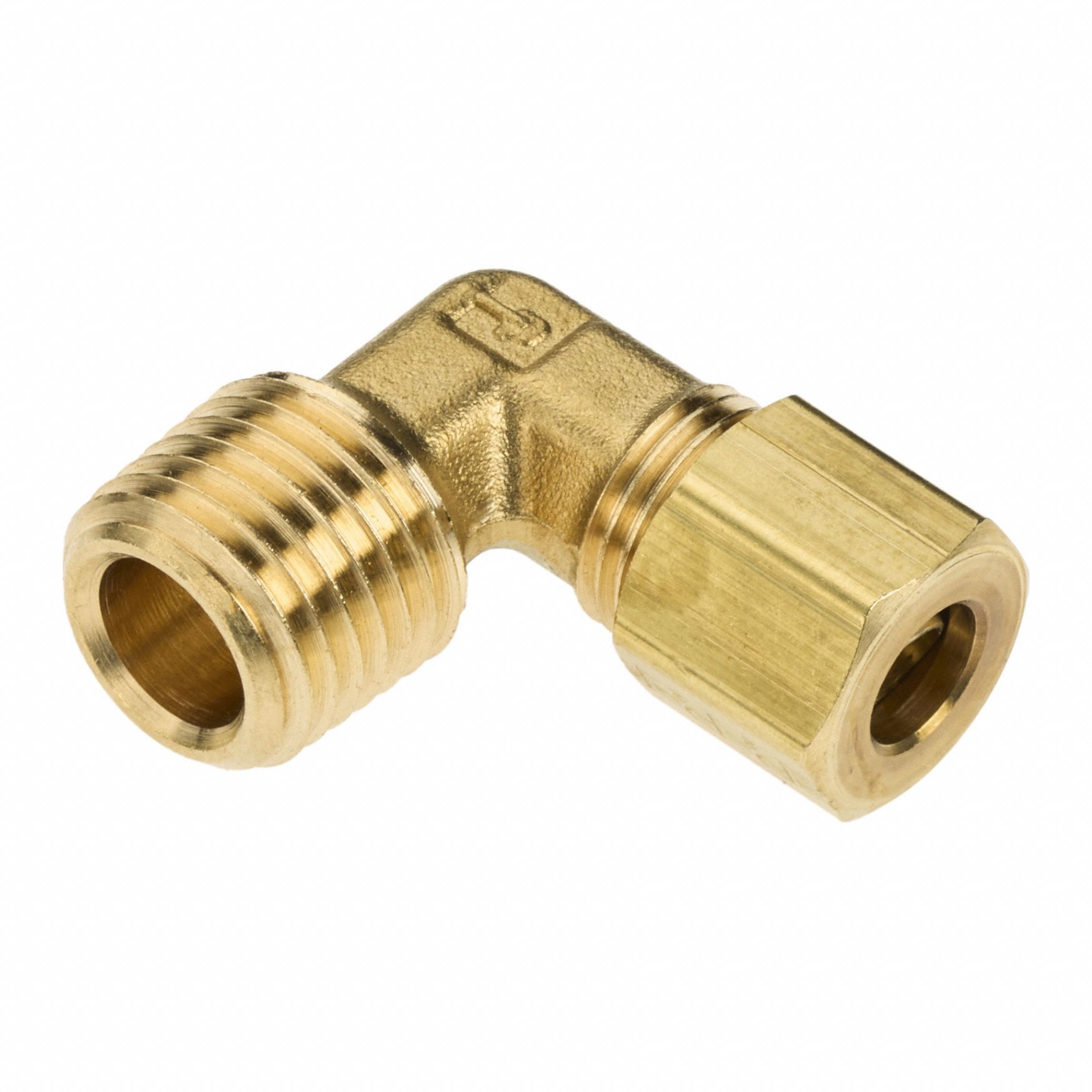 PARKER, 1/4 in OD x 1/4 in Pipe Fitting Size, Compression x MNPT ...