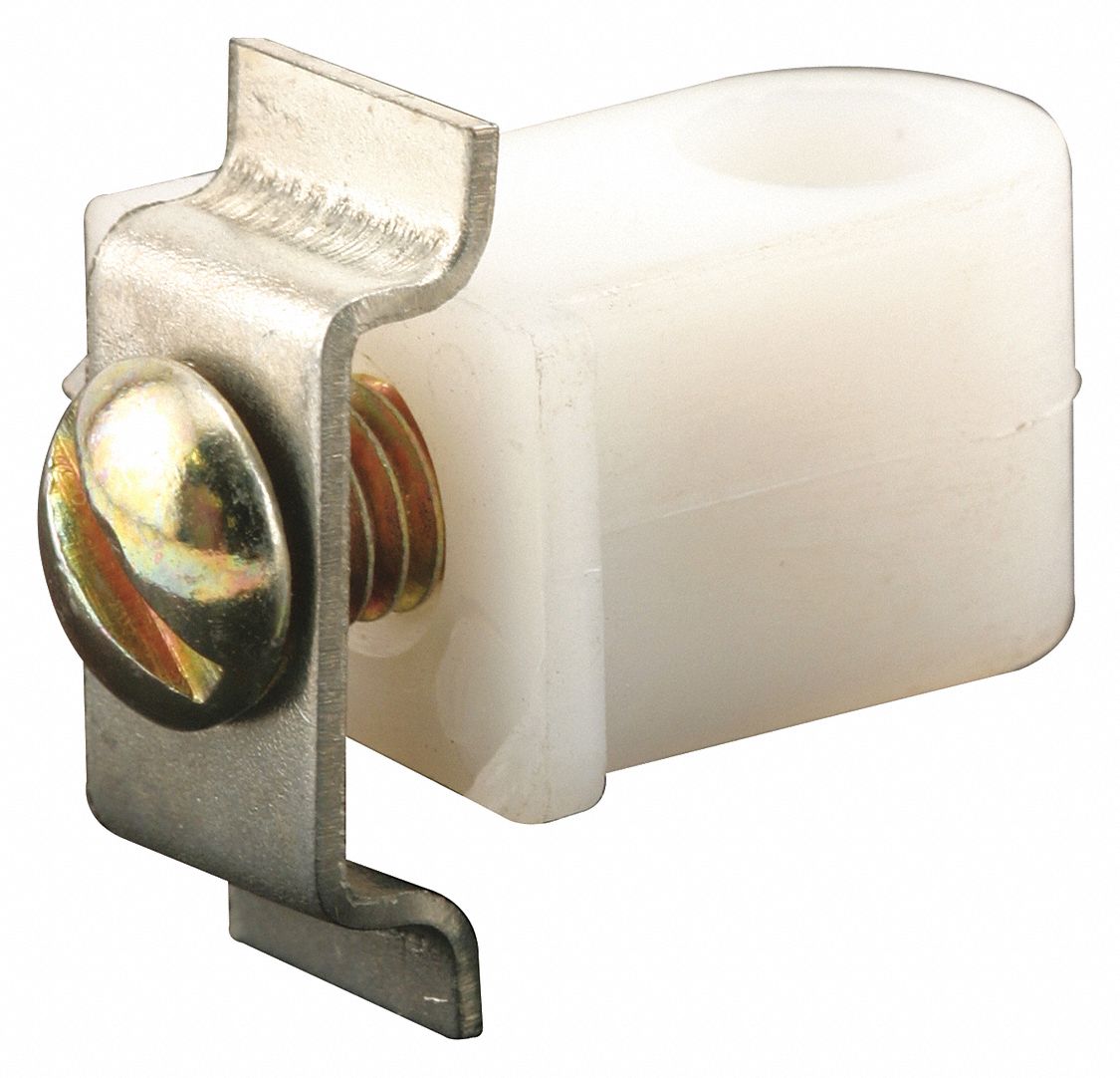 PRIME-LINE Closet Door Pivot Rod Clamp, 3-53/64" L - 430V50|N 6642 ...
