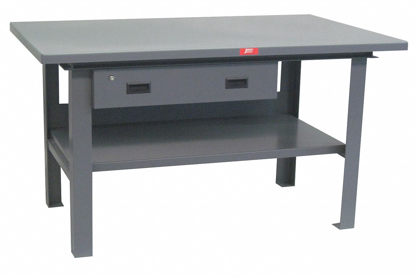 Workbench, Steel, 36 in Depth, 34 in Height, 72 in Width, 4000 lb Load ...