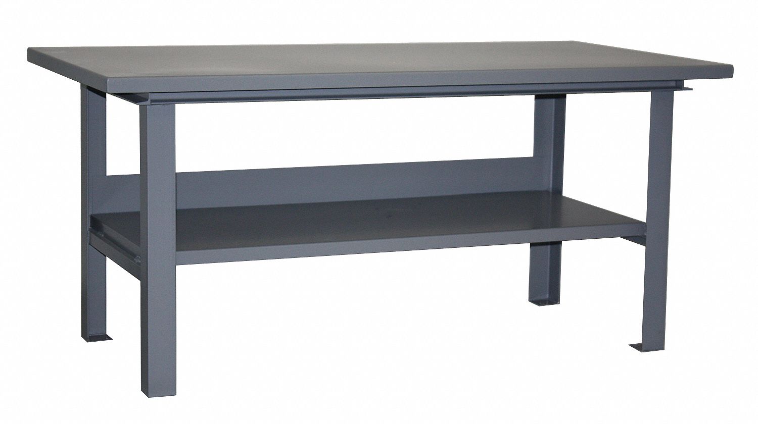 Fixed Height Work Table, Steel, 36 in Depth, 34 in Height, 48 in Width ...