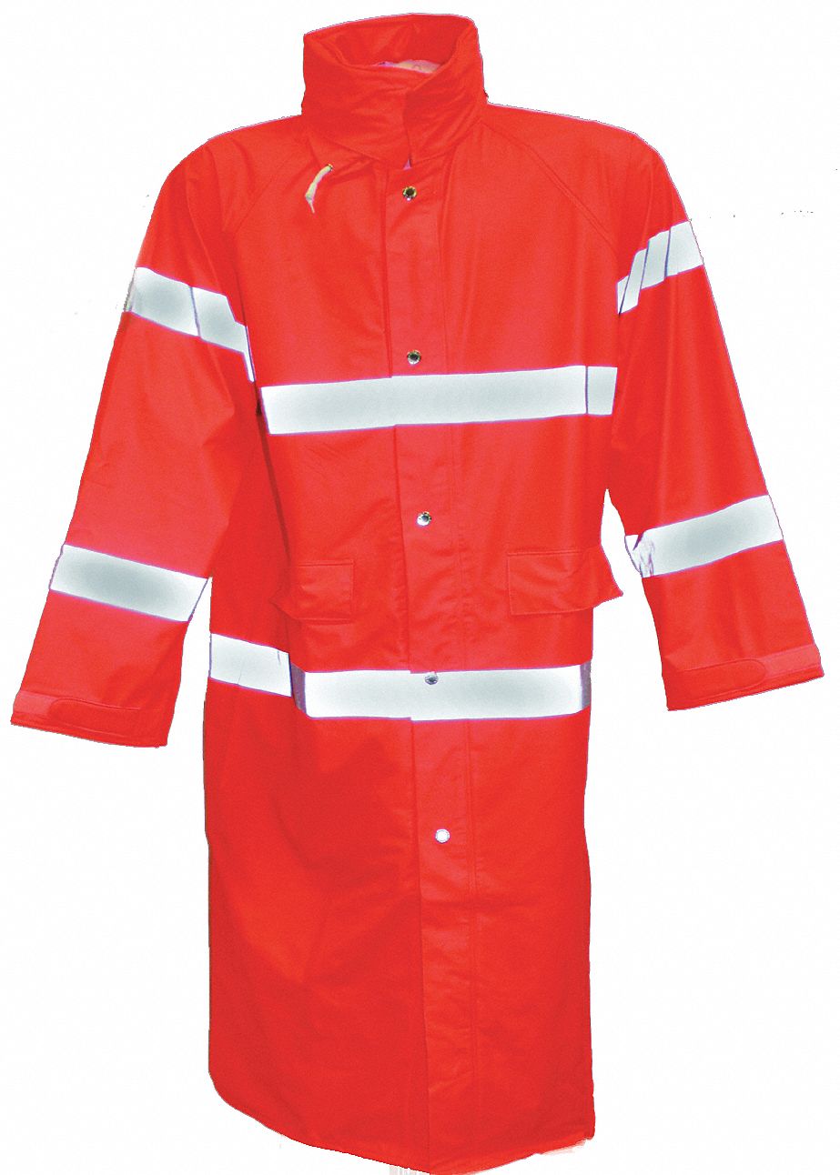 TINGLEY, U, L, High Visibility Rain Coat with Hood - 6WRF6|C56129 ...