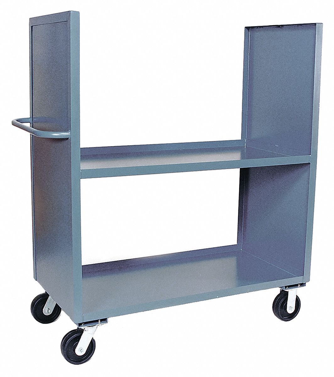 Stock Cart, 3000 lb, 2 Number of Shelves, 36 in x 24 in - Grainger
