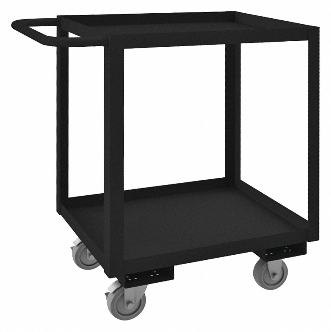 1,200 lb Load Capacity, 24 in x 18 in, Utility Cart with Lipped Metal ...