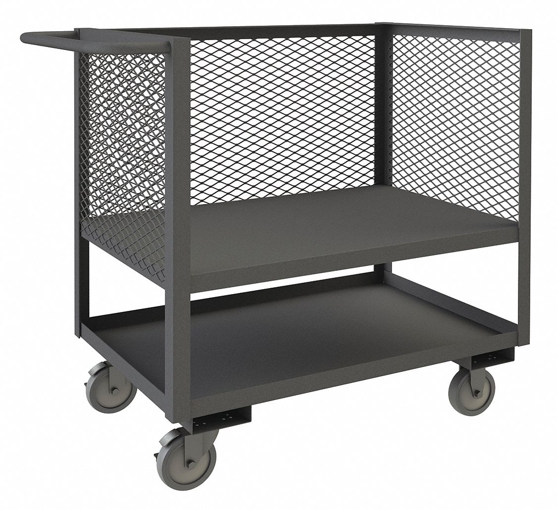 1,200 lb Load Capacity, Flat, Open-Sided Raised-Platform Box Truck ...