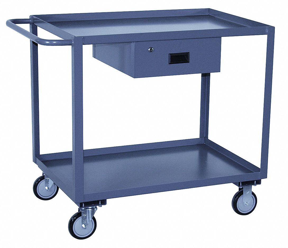 JAMCO, 1,200 lb Load Capacity, 36 in x 30 in, Utility Cart with Lipped ...