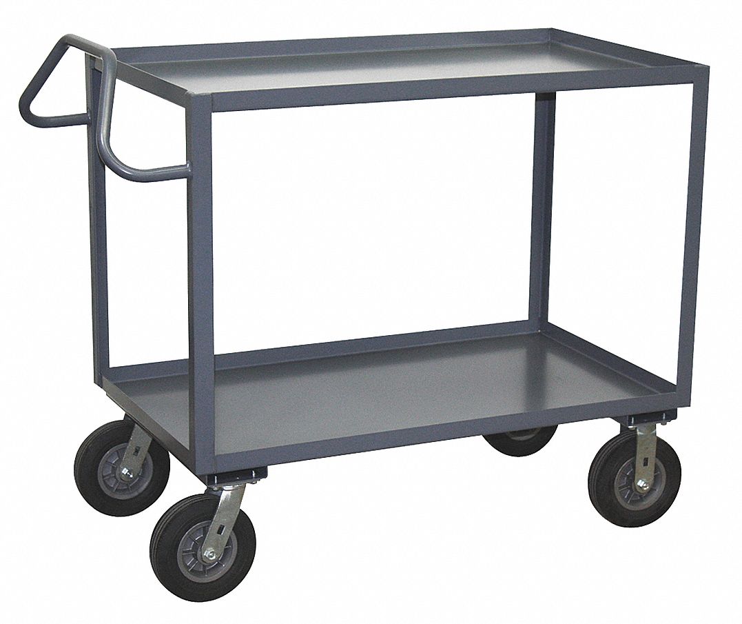 JAMCO, 1,200 lb Load Capacity, 36 in x 30 in, Utility Cart with Lipped ...