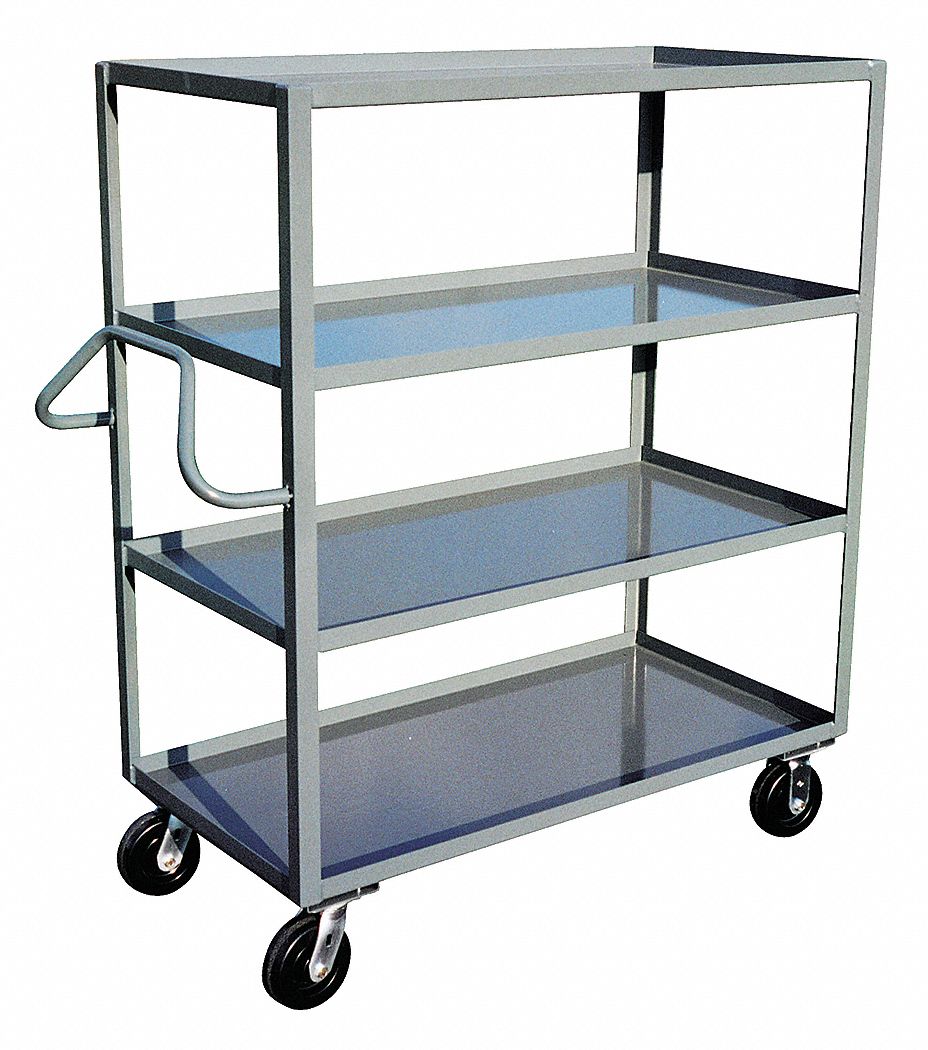 JAMCO, 3,000 lb Load Capacity, 48 in x 24 in, Utility Cart with Lipped ...