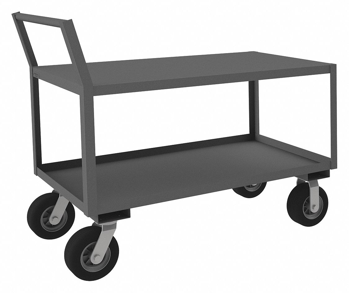 1,200 lb Load Capacity, Low-Profile Utility Cart with Lipped & Flush ...
