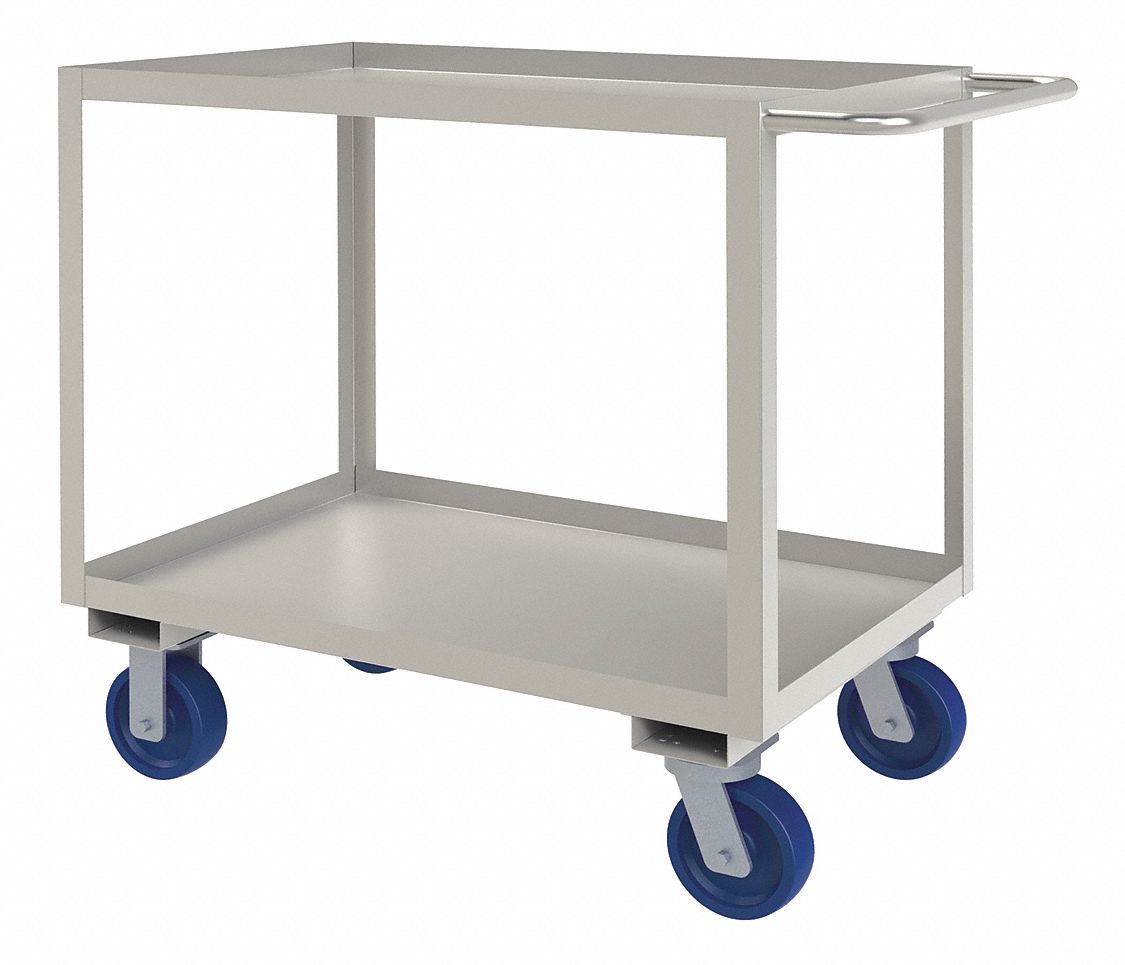 1,200 lb Load Capacity, Corrosion-Resistant Utility Cart with Lipped ...
