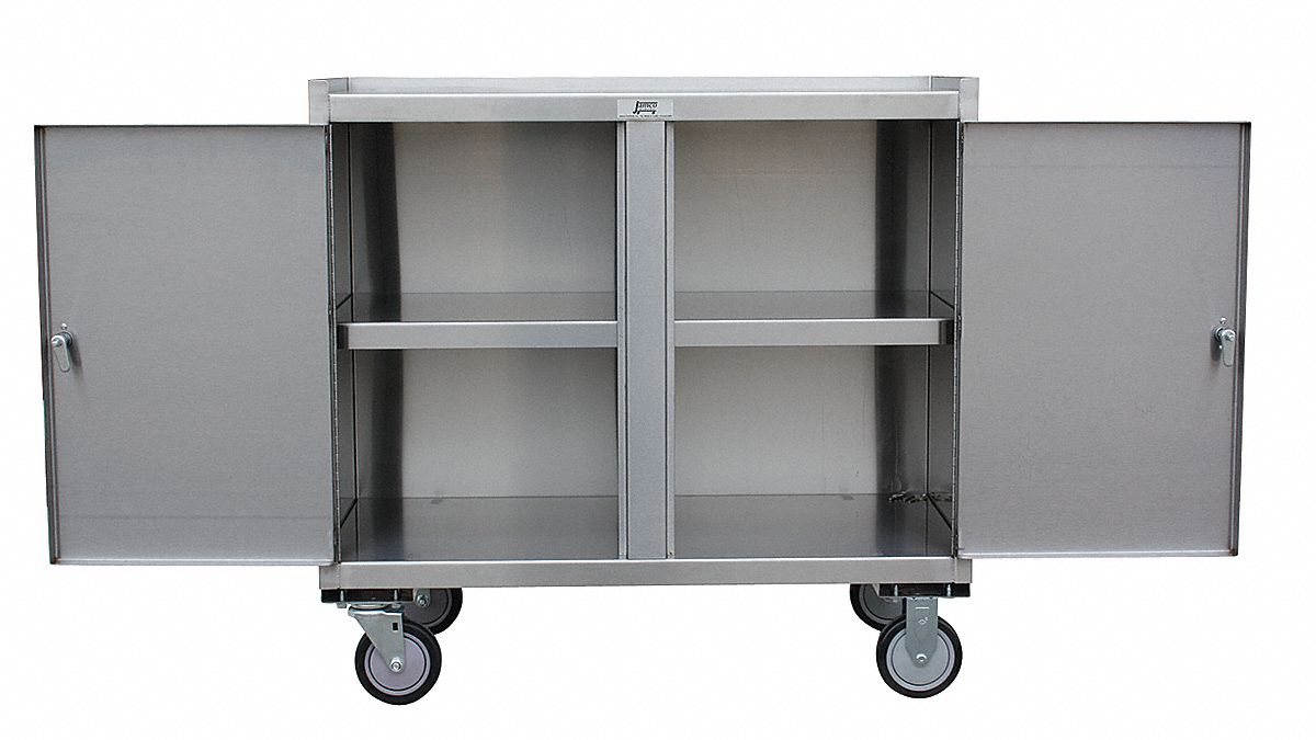 JAMCO, 37 in x 27 in, Steel, Mobile Cabinet Workbench - 16D043 ...