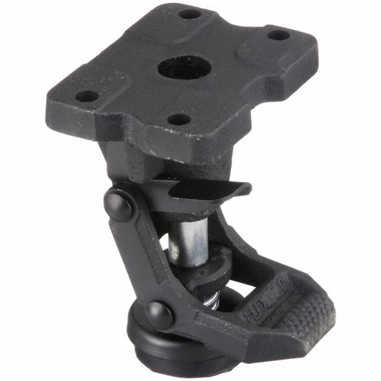 For 6 in Wheel Dia, 6 3/8 in Floor Lock Retracted Ht, Floor Lock ...