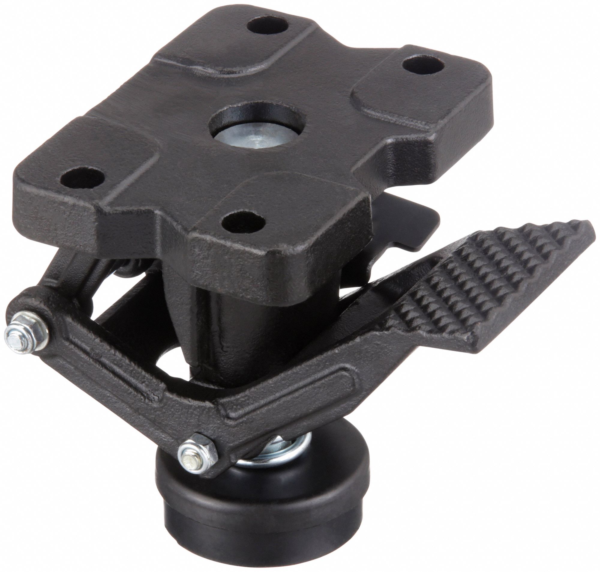 For 6 in Wheel Dia, 6 1/2 in Floor Lock Retracted Ht, Floor Lock ...