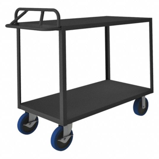 3,600 lb Load Capacity, 48 in x 24 in, Utility Cart with Flush Metal ...
