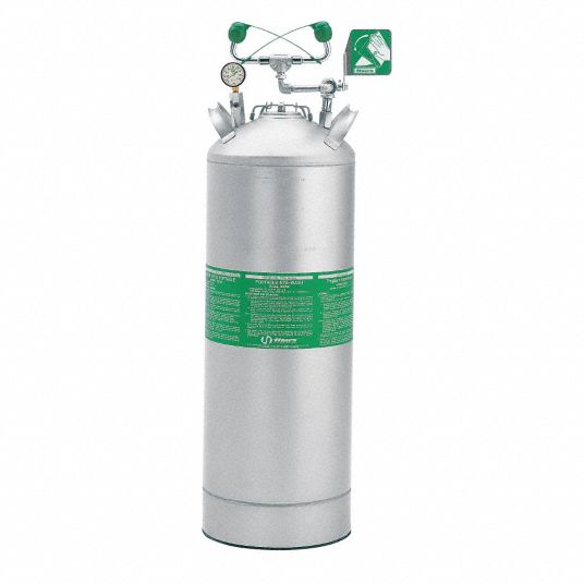 Eye Wash Station, Self-Contained Pressurized, 15.0 gal Eye Wash Tank ...