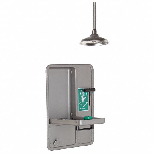 HAWS, Ceiling (Shower)/Wall (Eyewash) Mnt, Covered, Shower with Eyewash ...