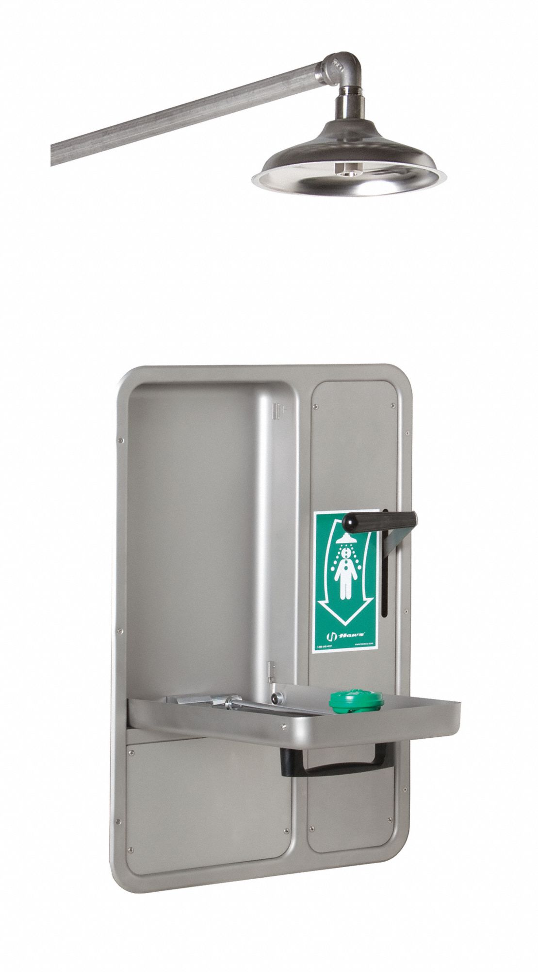 HAWS, Wall Mnt, Covered, Shower with Eyewash - 16D412|8356WCW - Grainger