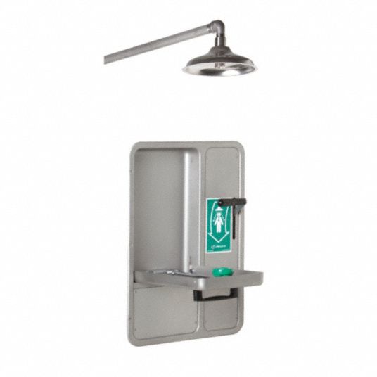HAWS, Wall Mnt, Covered, Shower with Eyewash - 16D412|8356WCW - Grainger