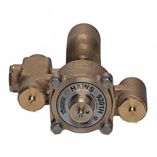 HAWS, 31 gpm Max Flow Rate, 1 in NPT x 1 1/4 in NPT, Emergency Mixing ...