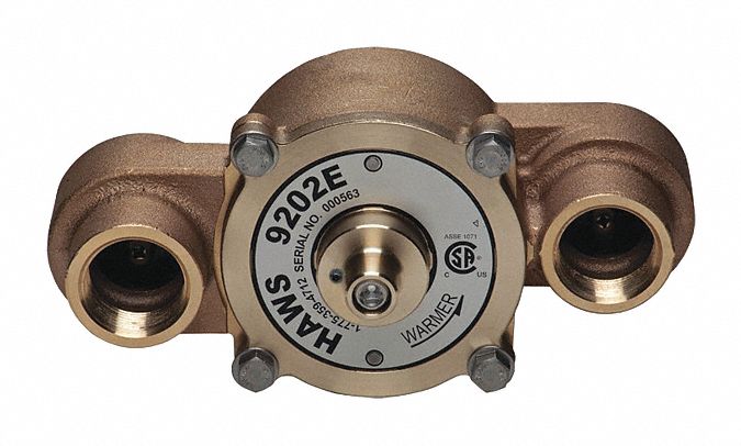 HAWS, 78 gpm Max Flow Rate, 1 1/4 in NPT x 1 1/4 in NPT, Emergency ...