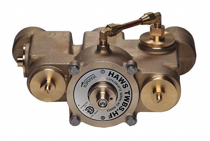 HAWS, 78 gpm Max Flow Rate, 2 in NPT x 2 in NPT, Emergency Mixing Valve ...