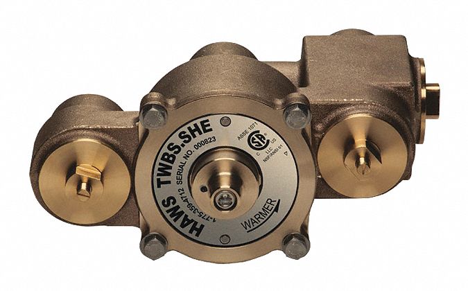 HAWS, 74 gpm Max Flow Rate, 1 1/4 in NPT x 1 1/4 in NPT, Emergency ...