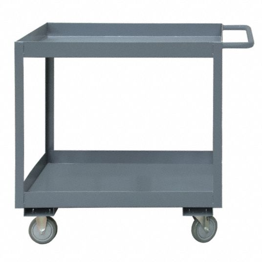 Welded Deep Shelf Utility Cart, Load Capacity 1200 lb, Number of ...