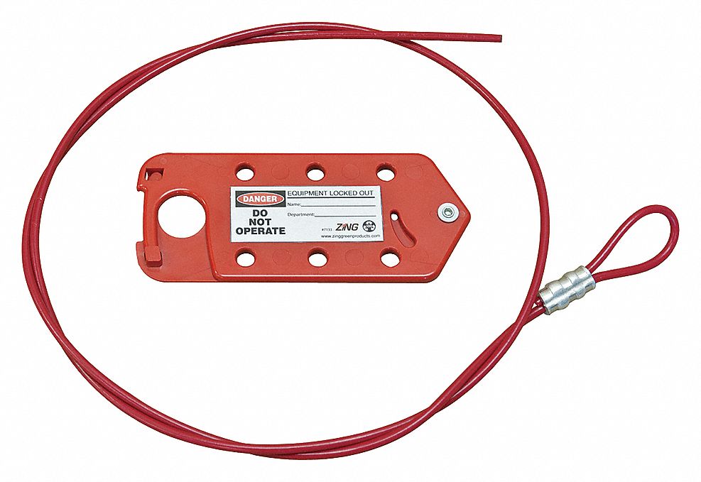 ZING CABLE/HASP LOCKOUT DEVICE - 6 FT. - Cable Lockouts - ZNG7132 ...