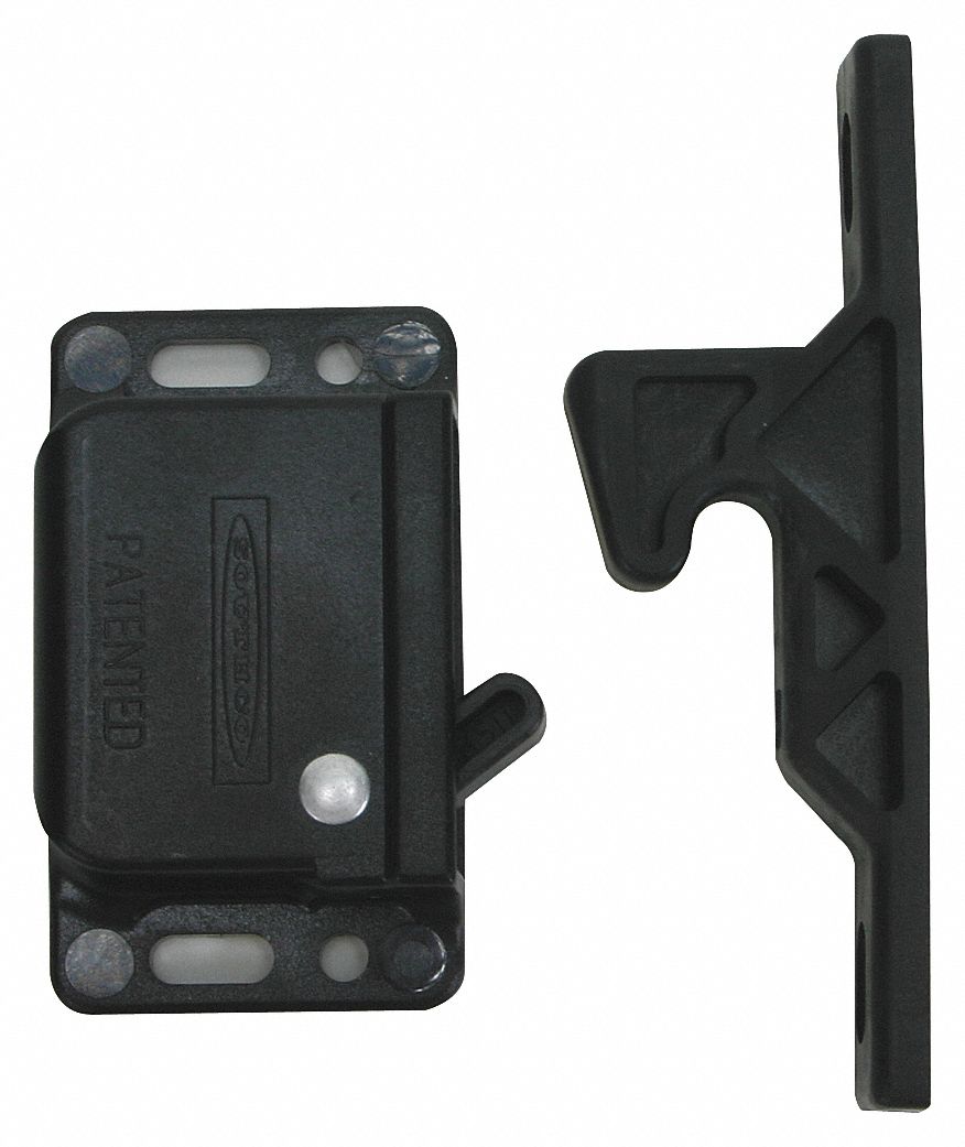 GRAINGER APPROVED GRABBER CATCH,3 POUND,PLASTIC,BLACK - Catches and ...