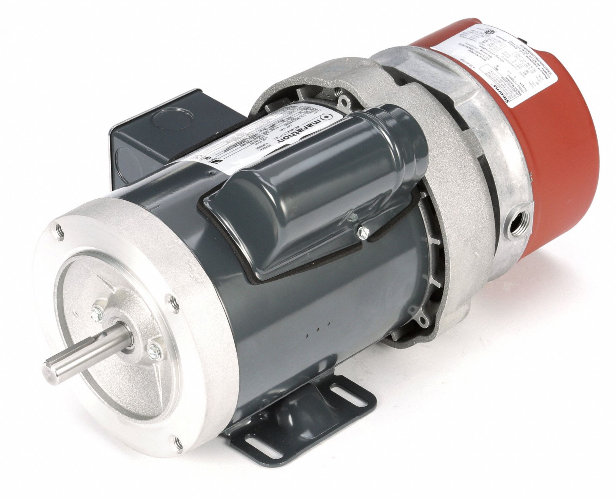 MARATHON MOTORS Brake Motor: Totally Enclosed Fan-Cooled, 1/2 HP, 1,725 ...