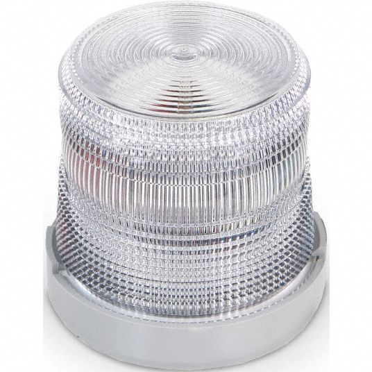 EDWARDS SIGNALING Warning Light: Clear, Strobe Tube, 120V AC, 300,000 ...