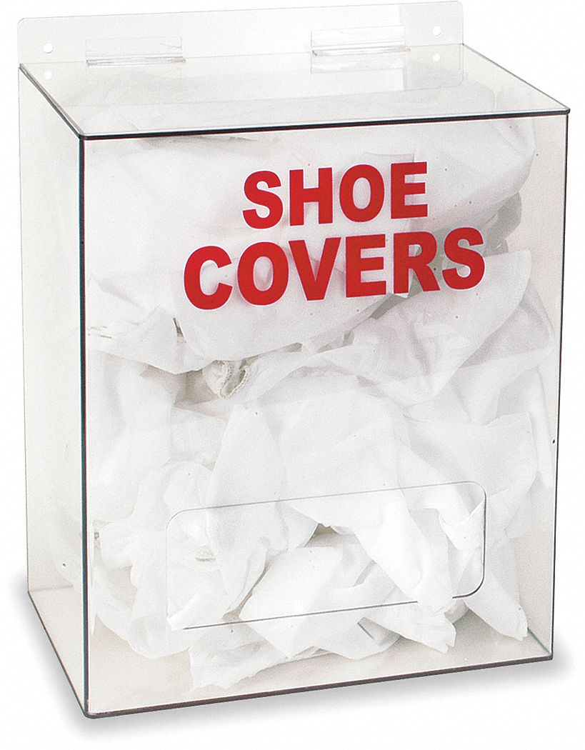 GRAINGER APPROVED SHOE/BOOT COVER DISPENSER,PETG,CLEA - Hairnets ...