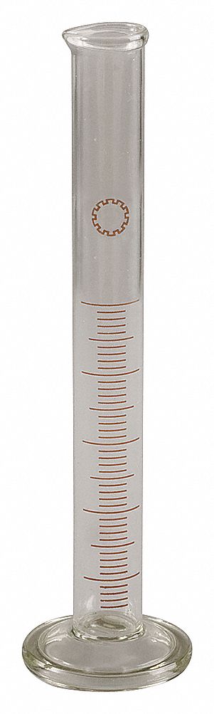 LAB SAFETY SUPPLY CYLINDRE GRADUE,100ML,VERRE,PQ12 - Cylindres gradués ...