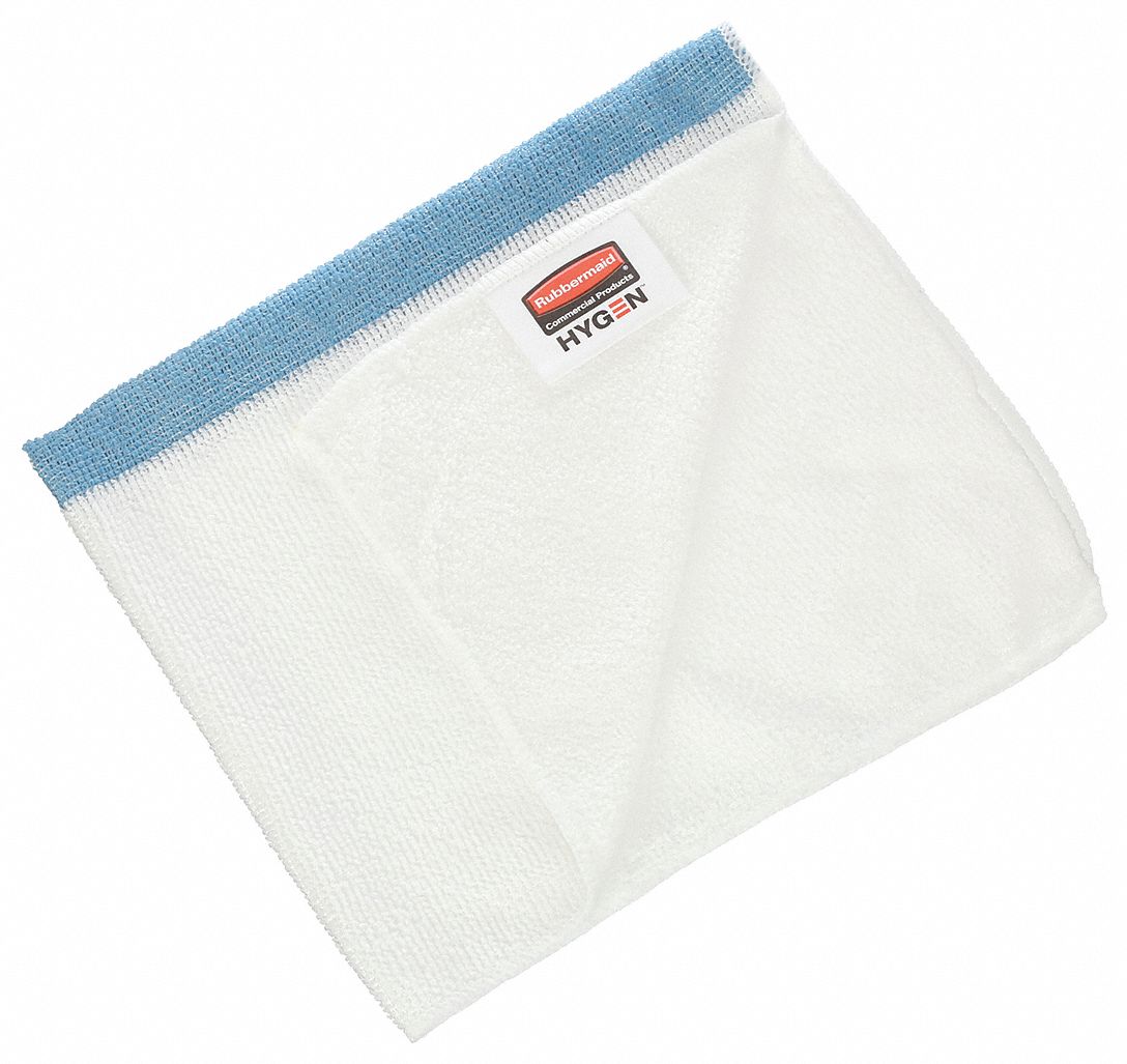 RUBBERMAID COMMERCIAL PRODUCTS, New, Blue, Microfiber Cloth - 16J920 ...