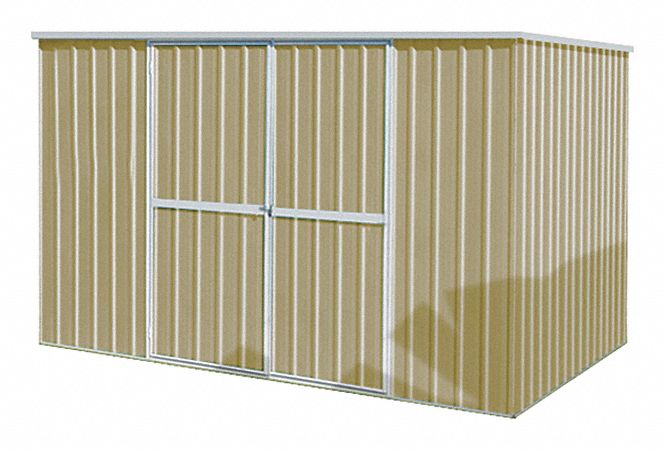 GRAINGER APPROVED STORAGE SHED,SLOPE ROOF,6FT X 11FT, - Storage Sheds ...