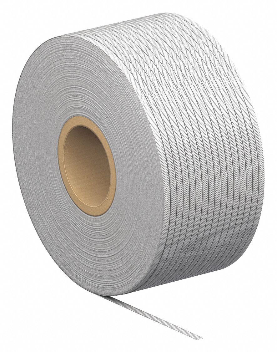 525 lb Break Strength, 5,250 ft Overall Lg, Plastic Strapping - 16P062 ...