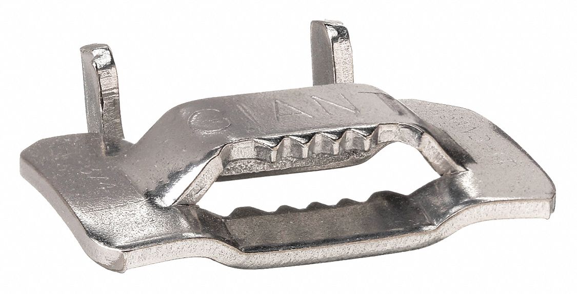 Clip-On Buckle with Teeth, For 1 in Band Wd, Band Clamp Buckles ...