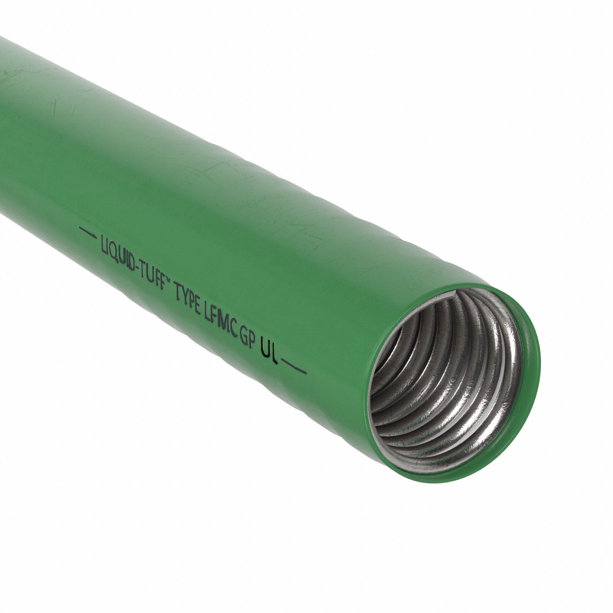 3/4 in Trade Size, Green, Liquid-Tight Flex Metal Conduit - 16R033|6203 ...