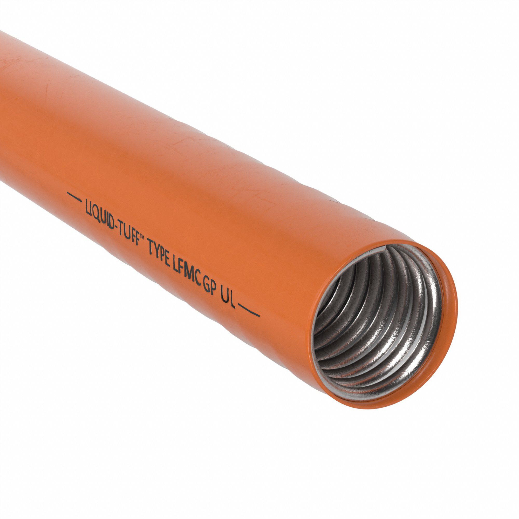 1/2 in Trade Size, Orange, Liquid-Tight Flex Metal Conduit - 16R048 ...