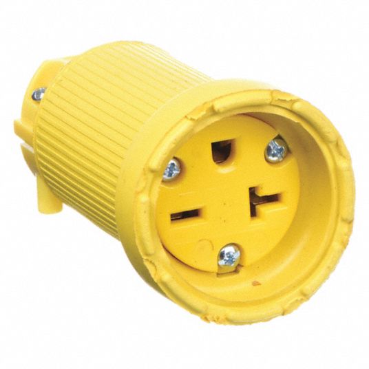 20 Amp Industrial Grade Standard Straight Blade Connector, 6-20R NEMA ...